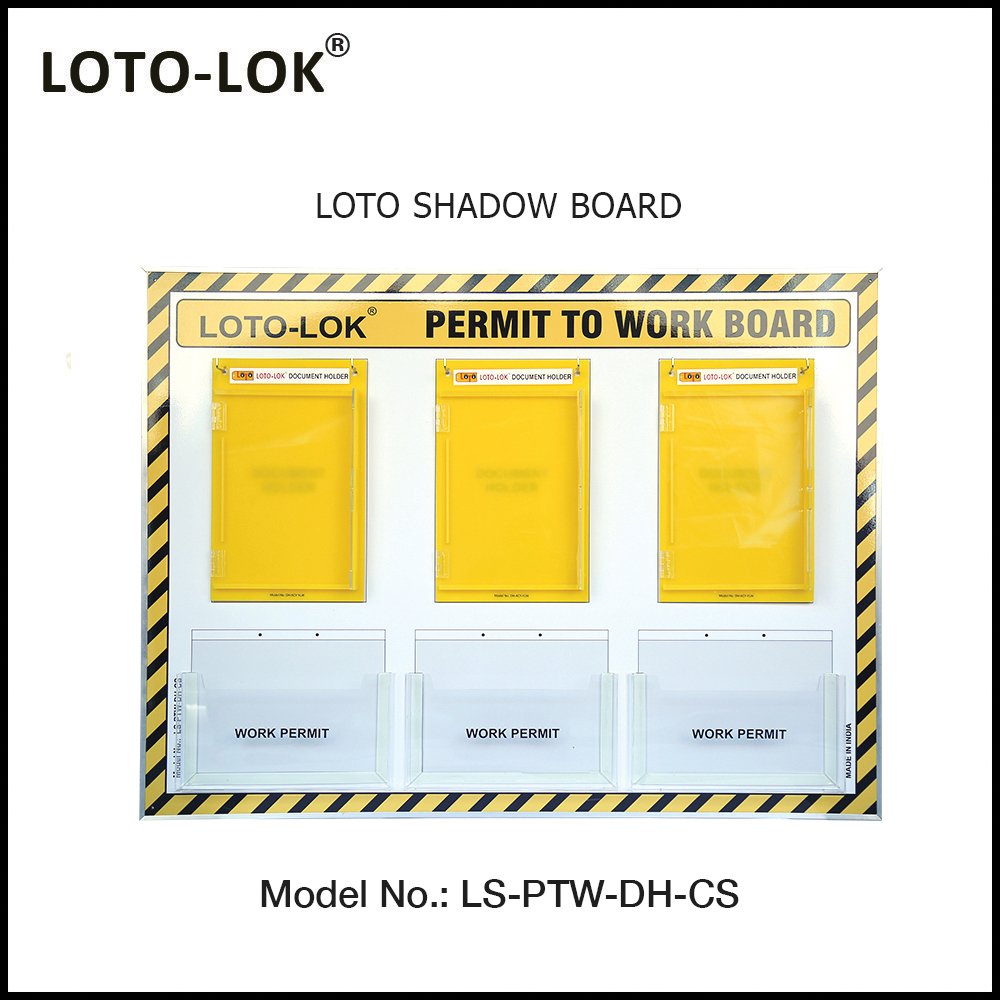 LOTO SHADOW BOARD, PERMIT TO WORK BOARD (With Contents) – LOTO SAFETY ...